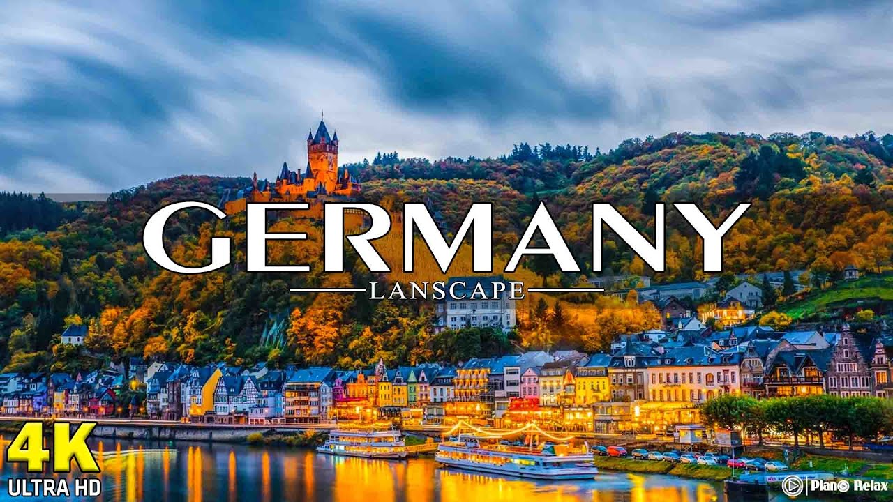 FLYING OVER GERMANY 4K Video UHD - Calming Music With Amazing Nature ...