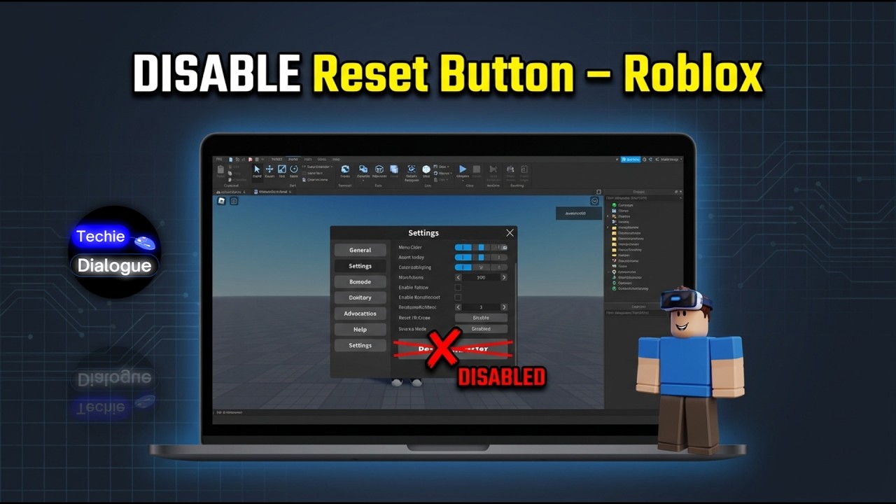 How To Disable Reset Character In Roblox Studio - Full Tutorial - YouTube