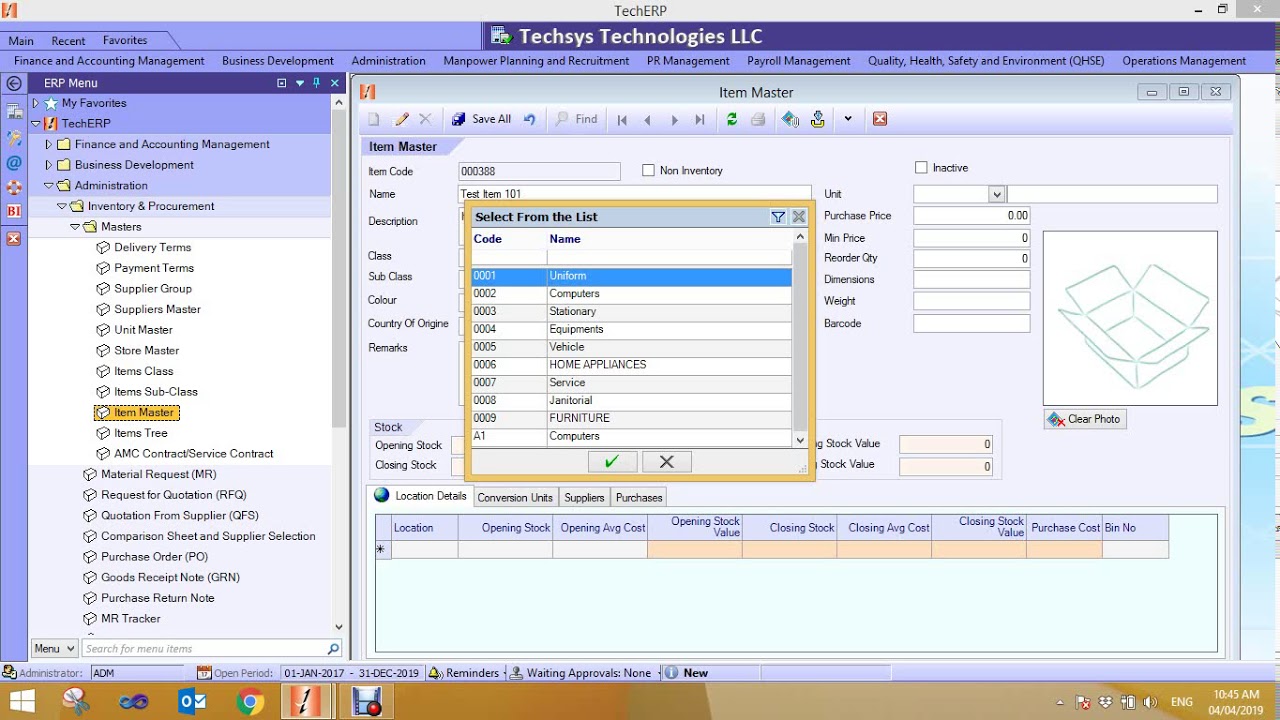 Item Master - YouTube