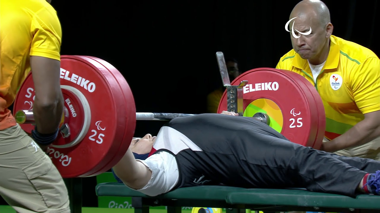 Powerlifting | OMAR Fatma Silver | Rio 2016 Paralympic Games - YouTube