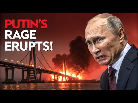 Putin’s Rage Erupts After Crimea Bridge Explosion Disaster!