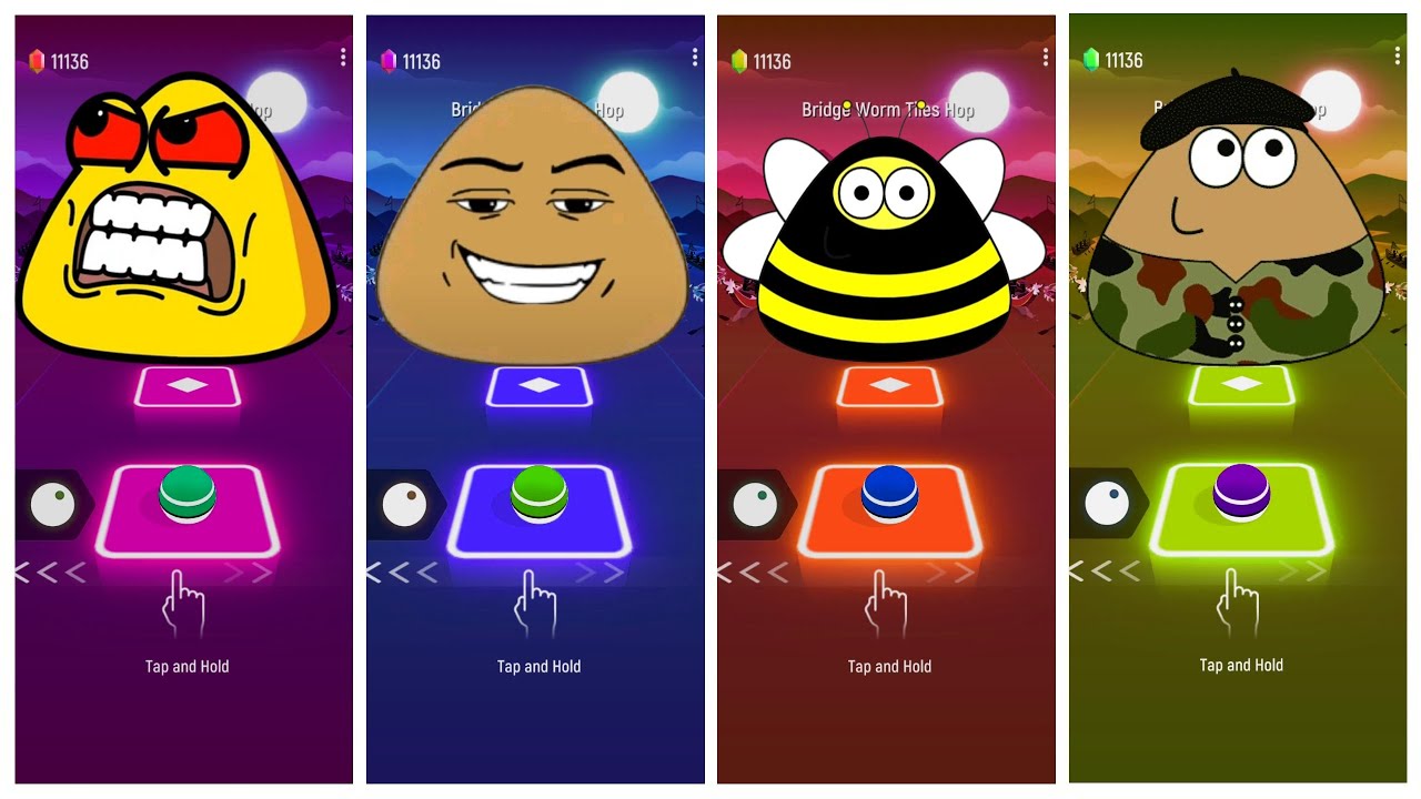 All Pou Megamix - Pou Koplo 🆚 Pou 🆚 Poulina 🆚 Poop Pou Tiles Hop EDM ...