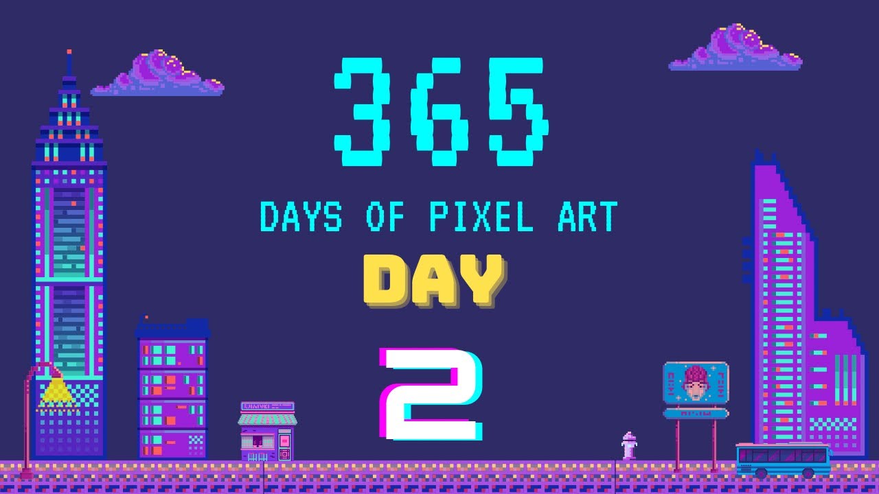 365 days of pixel art. Day 2 - YouTube