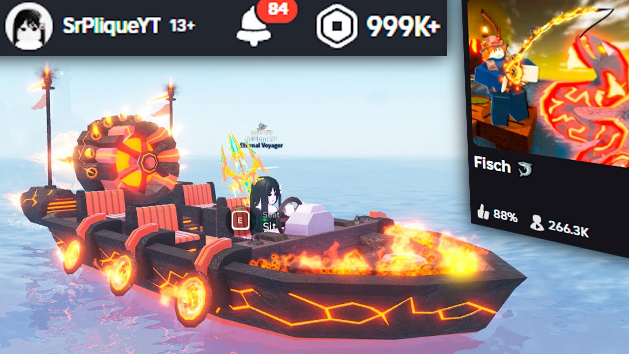 GASTANDO ROBUX INFINITO NA ATUALIZAÇÃO VULCANO FISCH - YouTube