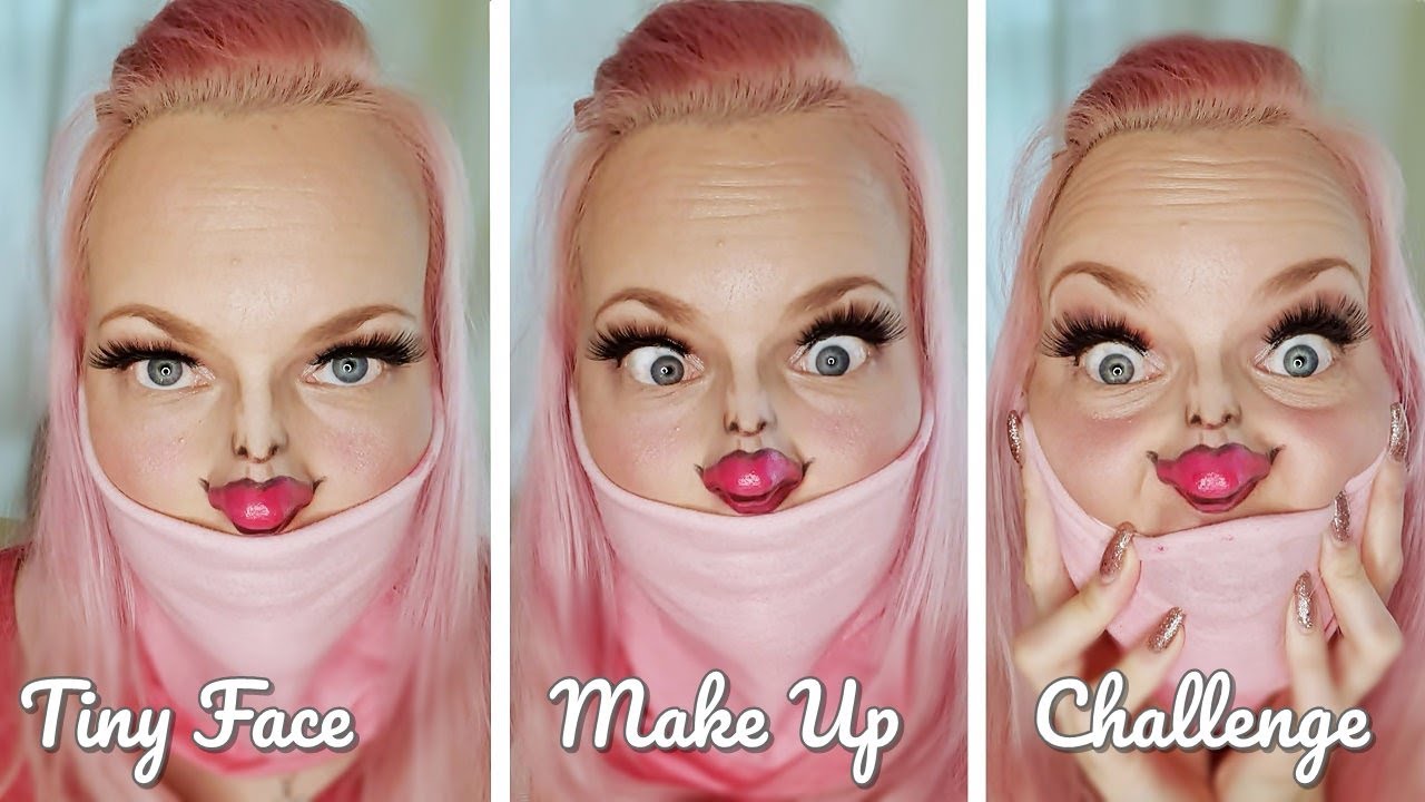 Tiny Face Make Up Challenge!😱 Best Glamorious Tutorials - YouTube