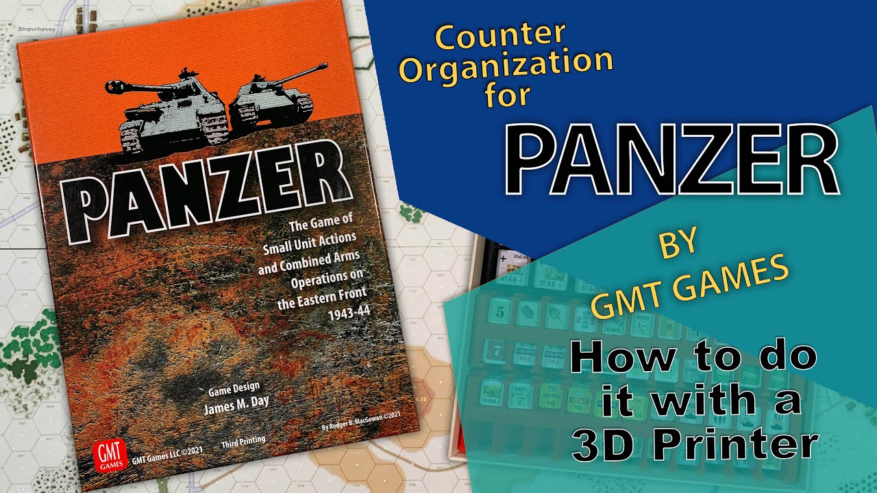 Panzer by GMT Games - How to make 3D printed Counter Trays - YouTube