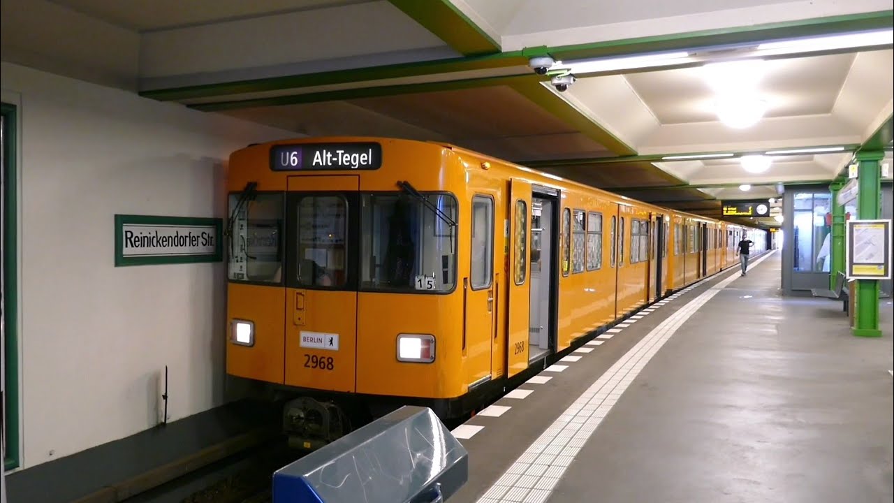 U-Bahn Berlin - Züge auf der U6 Mix [HD] - YouTube
