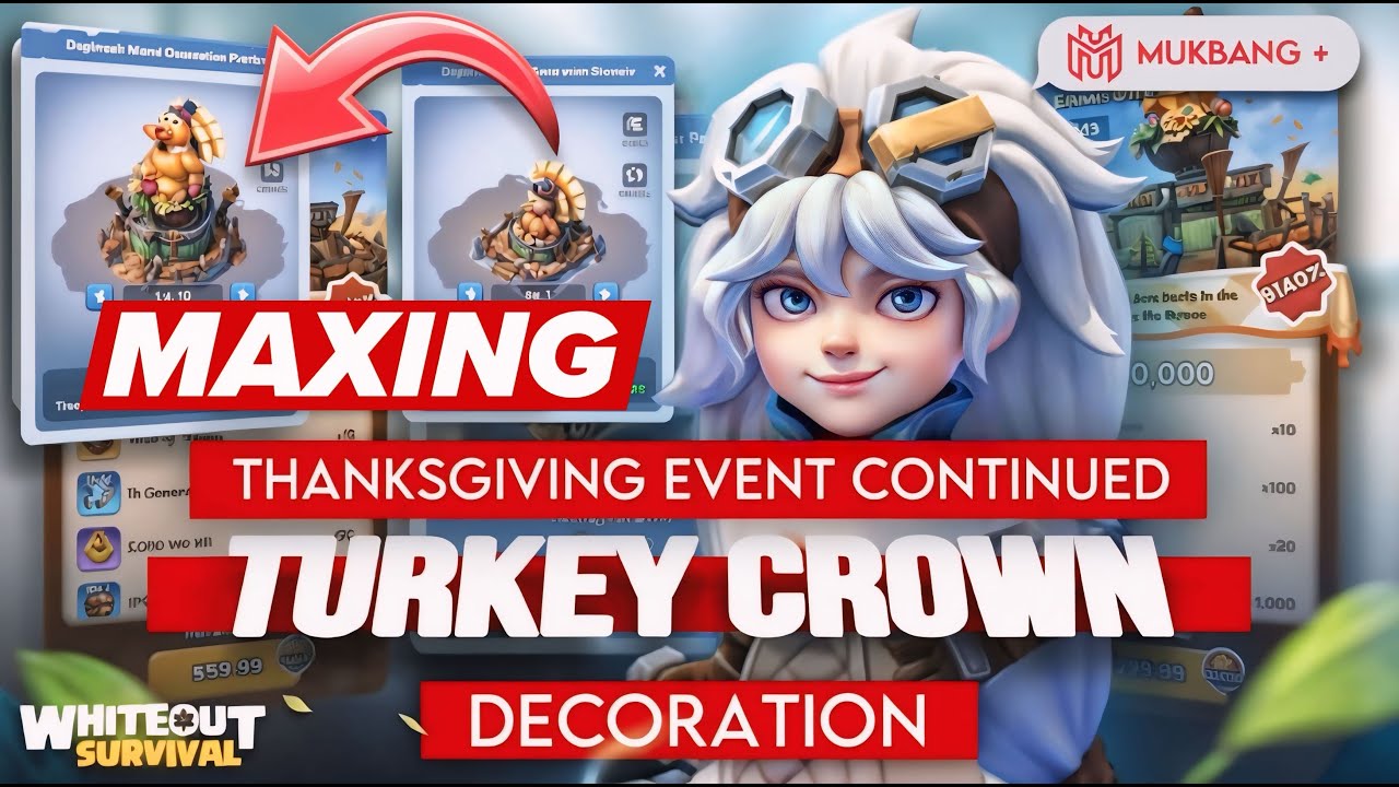 [PART 2/3] MAXING Turkey Crown 🦃🌅🏝️Daybreak Island Decoration ...