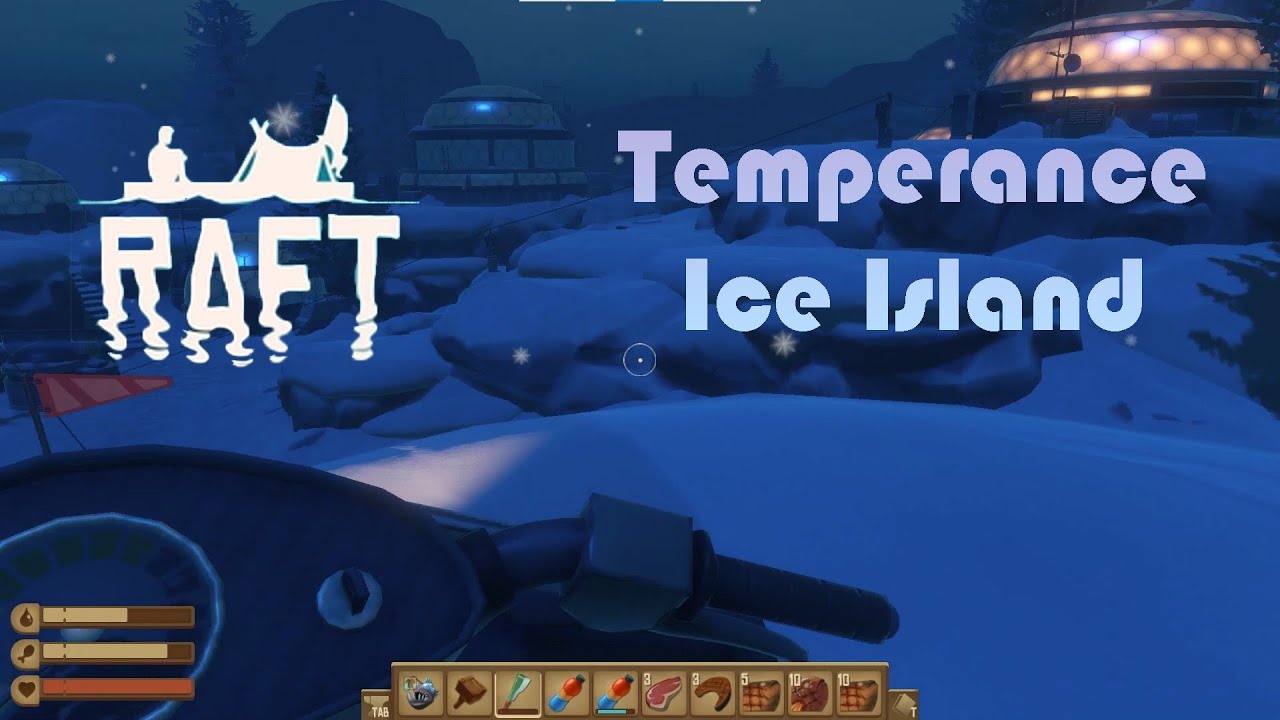 Temperance Ice Island - Raft Chapter 3 gameplay - YouTube
