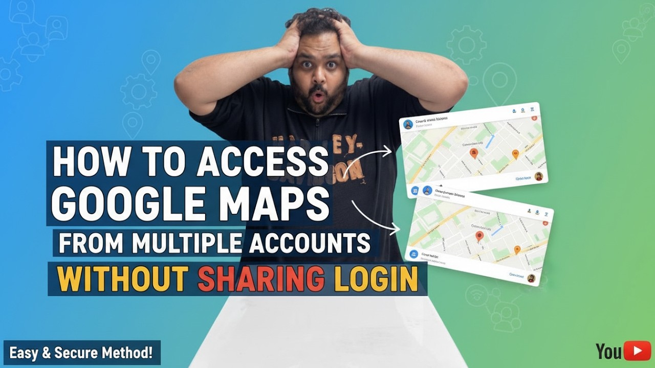 How to Access Google Maps from Multiple Google Accounts Without Sharing Login Details in Telugu ...