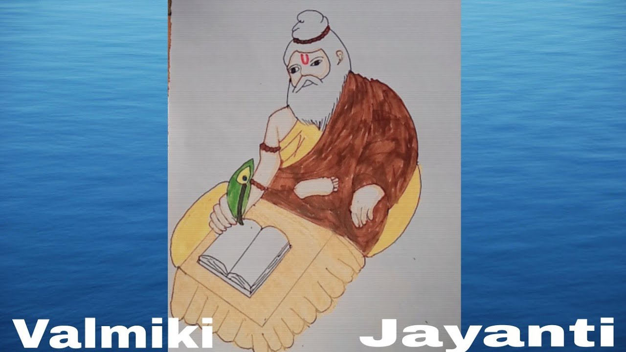 Valmiki jayanti special | How to make drawing of valmiki | How to make ...