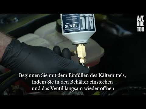 Klimaanlage selbst befüllen :Kältemittel R134A, R12, R1234yf Ersatzgas
