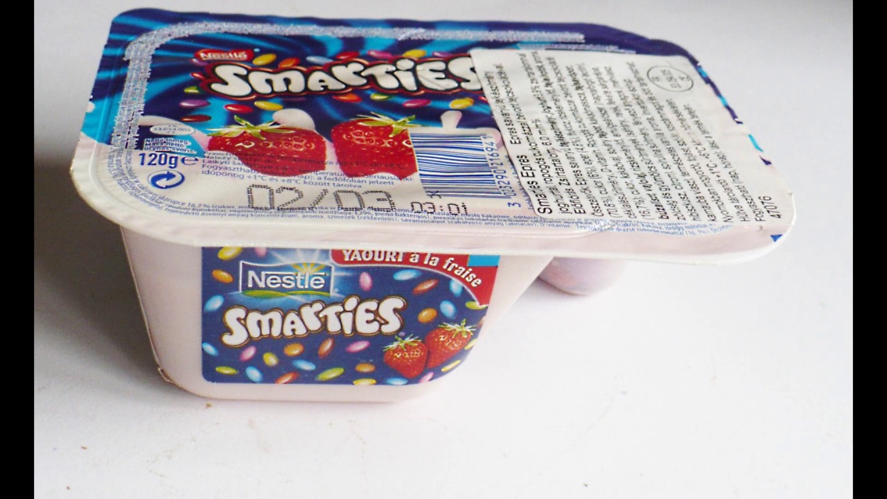 NESTLÉ SMARTIES STRAWBERRY YOGHURT - YouTube