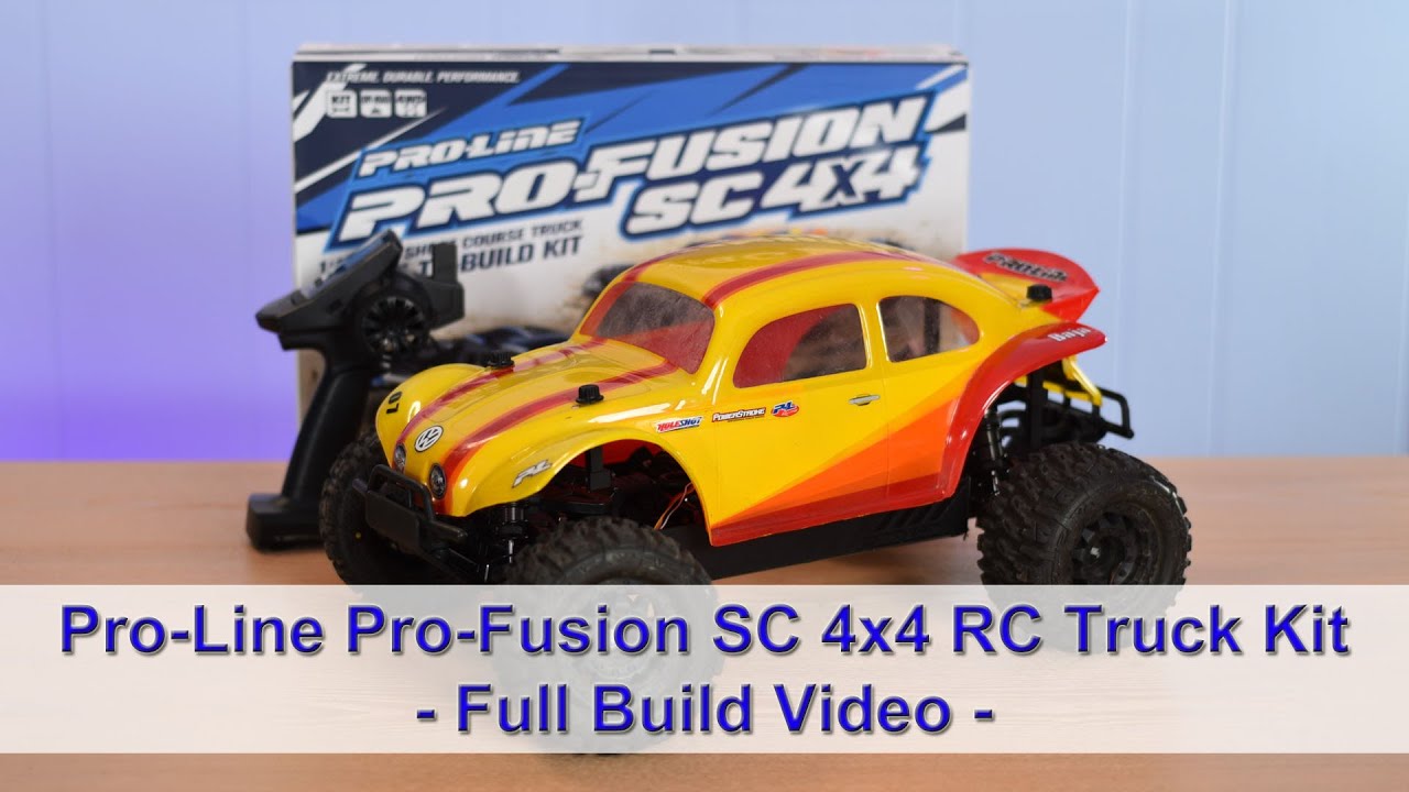 Pro-Line Pro-Fusion SC 4x4 RC Truck with Baja Bug Body - Full Build ...