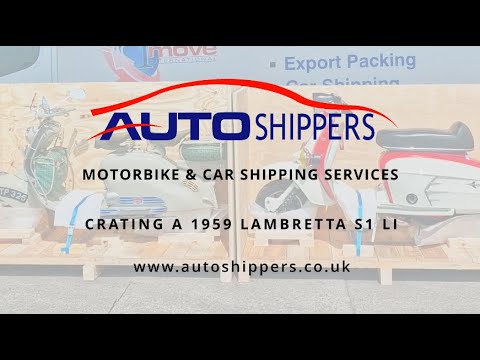 Crating a Vintage Lambretta S1 LI Scooter for Shipping to the USA - YouTube