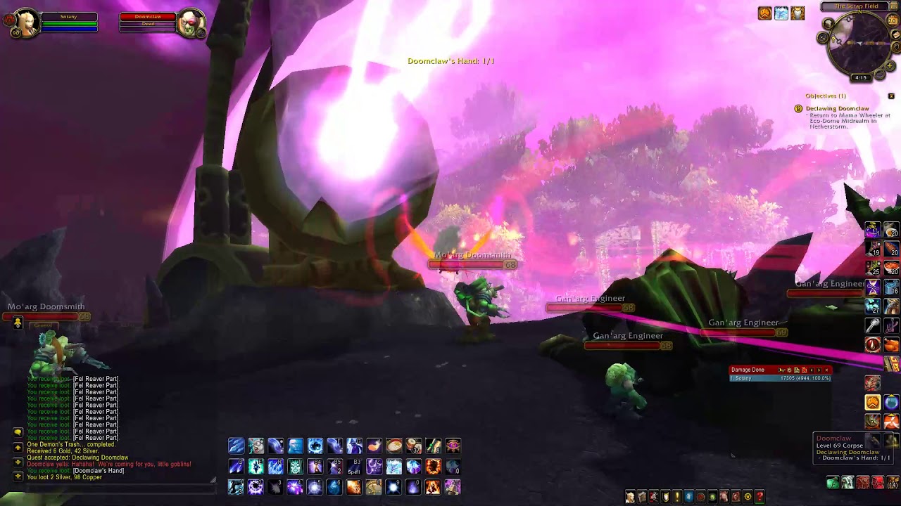 World of Warcraft Quests - Declawing Doomclaw - YouTube