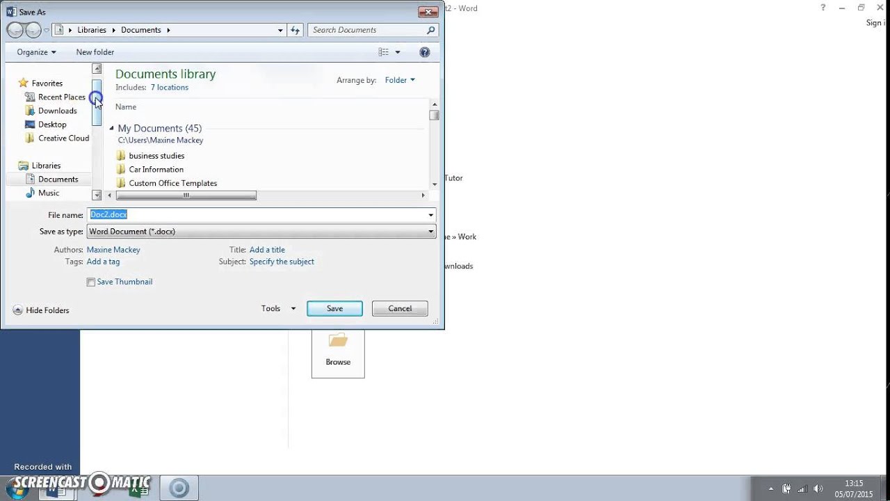 File Tab Office 2013 - YouTube
