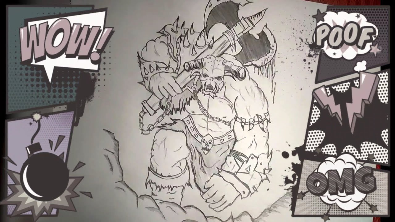 fantasy angry 😈mutant with axe drawing|| FANTACY🤔 MUTANT ||simple ...