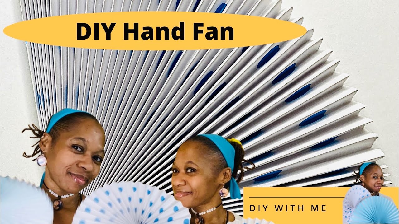 Hand Fan \ DIY hand fan \ Reuse Decorations \ Reduce Reuse Recycle ...