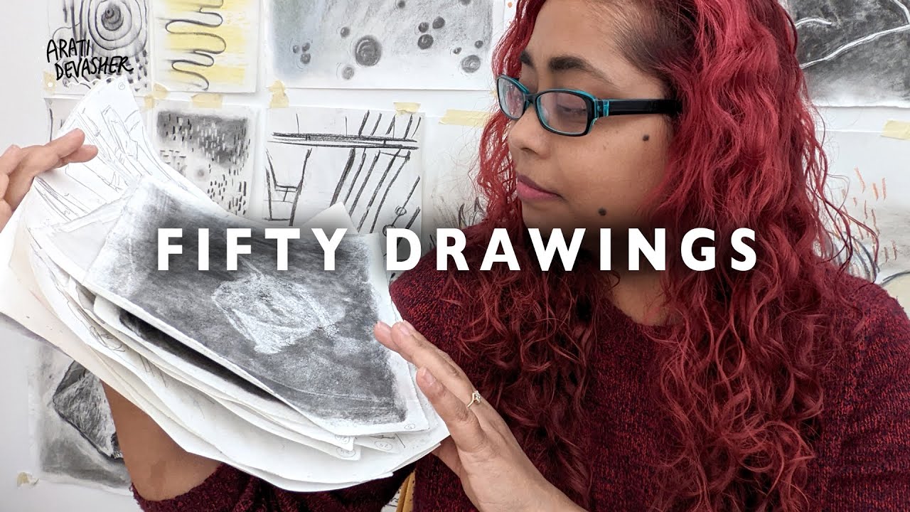 Making 50 DRAWINGS IN A DAY – at my first in-person class in two years ...