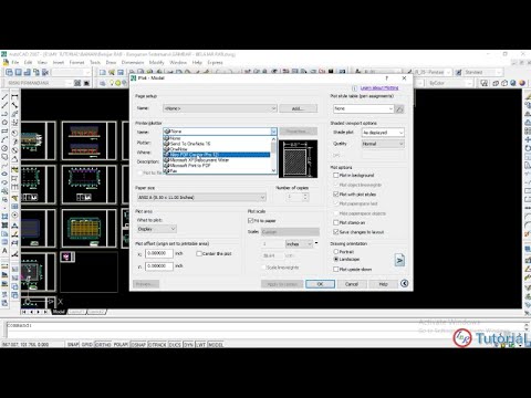||AutoCAD|| Cara memprint (plot) gambar - YouTube