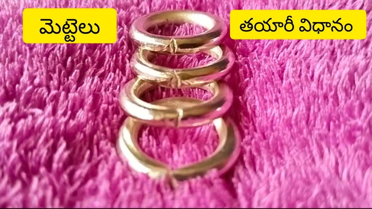 #traditional mettelu #making #process #silver #jewellery #toe ring # ...