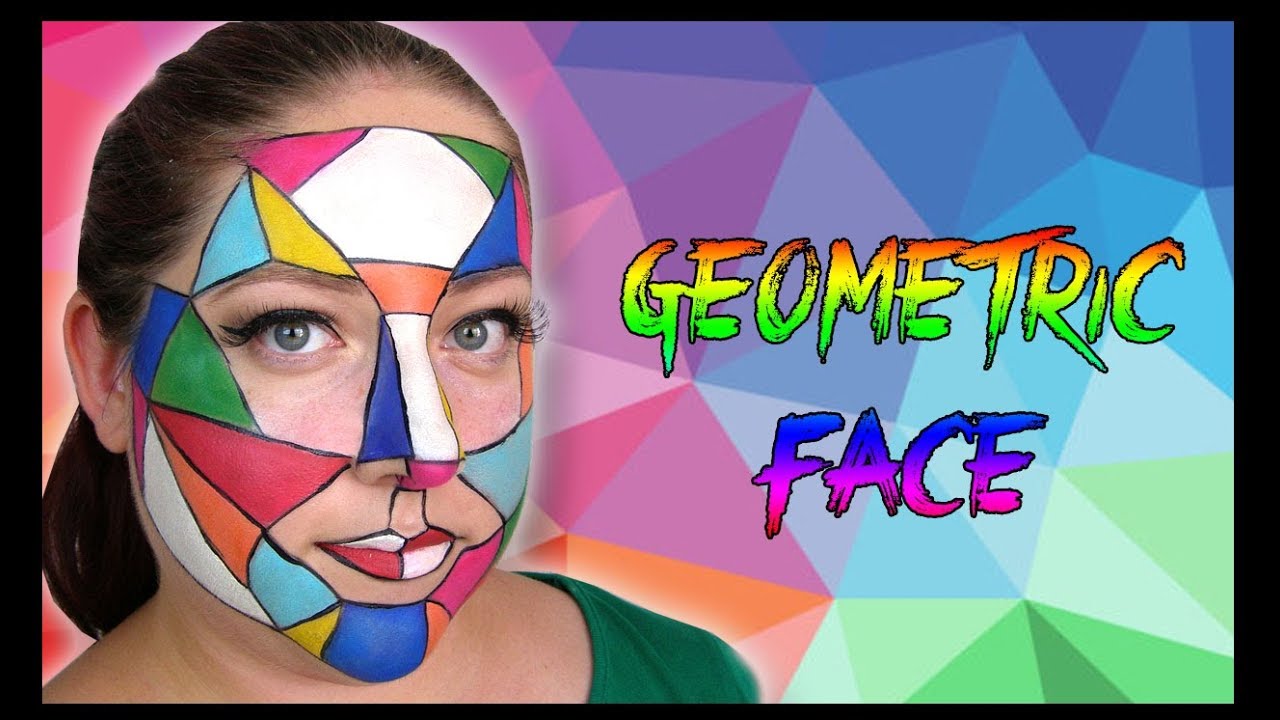 Geometric makeup tutorial - YouTube