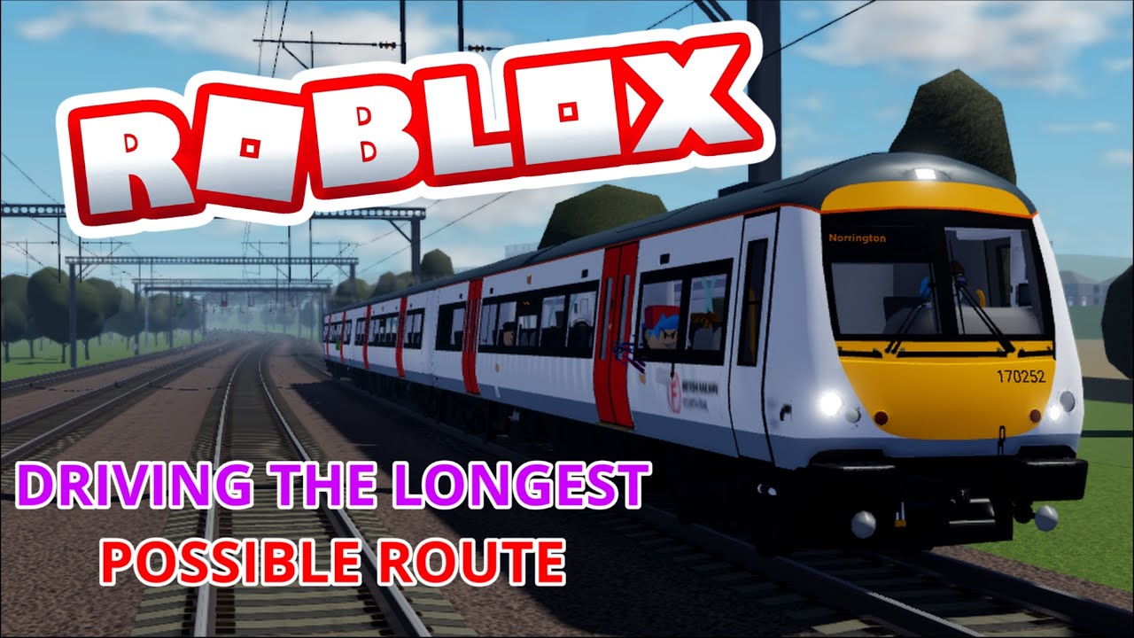 longest train route in Roblox!! | British railway - YouTube