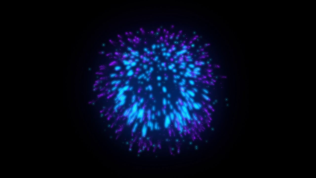 Blue Fireworks - YouTube