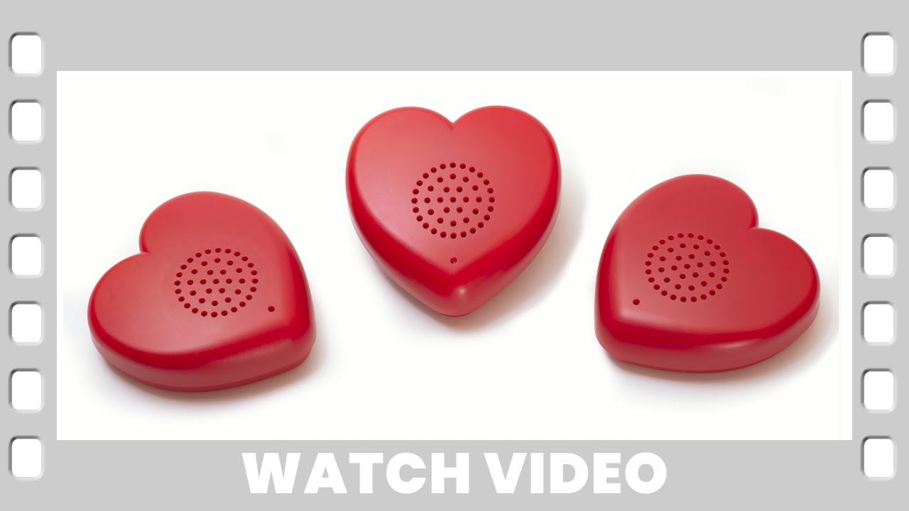 Voice Recordable Talking Hearts with 2 minutes recording time by ...