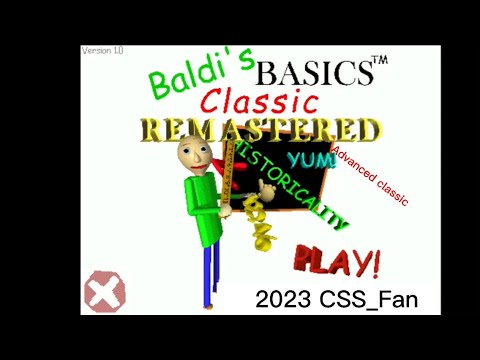 Baldis Basics Classic Remastered Advanced - Trailer - YouTube