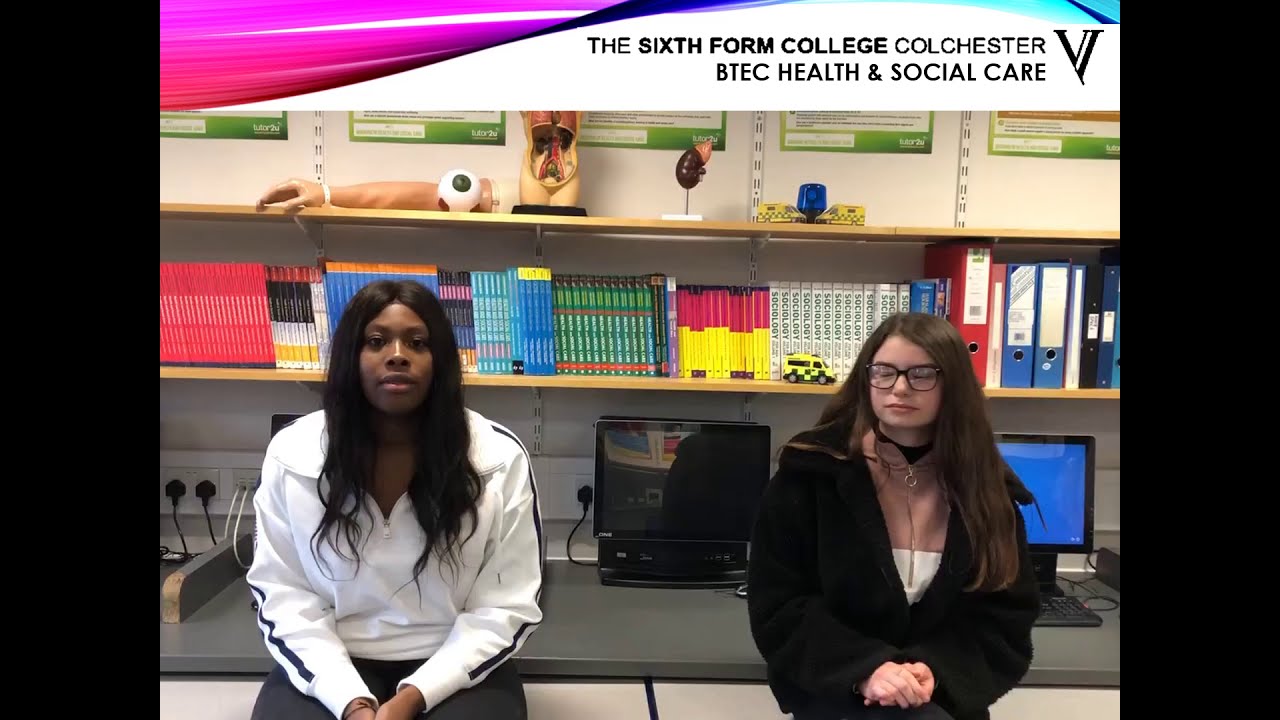 Health and Social Care at The Sixth Form College Colchester - YouTube
