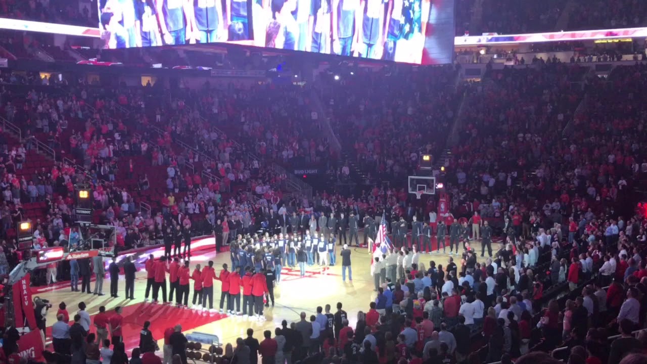Houston Rockets : National Anthem : 3/12/2018 - YouTube