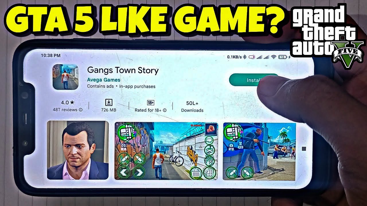 POWER OF GTA 5 LIKE GAME FOR ANDROID ? GANGS TOWN STORY | GAME REVIEW ...