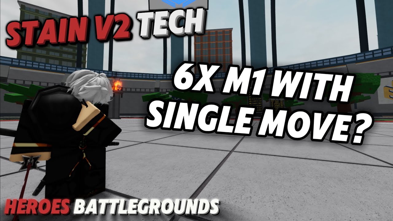 This Stain V2 Tech lets you do 6X M1... - Roblox Heroes Battlegrounds ...