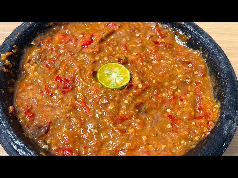 DIBOCORIN RAHASIA RESEP SAMBAL LAMONGAN YANG ENAK - SAMBAL PECEL LELE