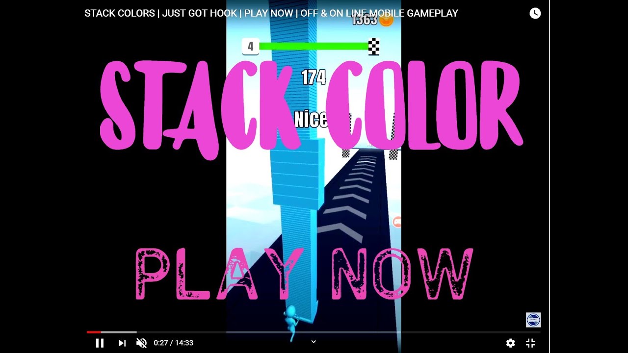 STACK COLORS | JUST GOT HOOK | PLAY NOW | OFF & ON LINE MOBILE GAMEPLAY ...