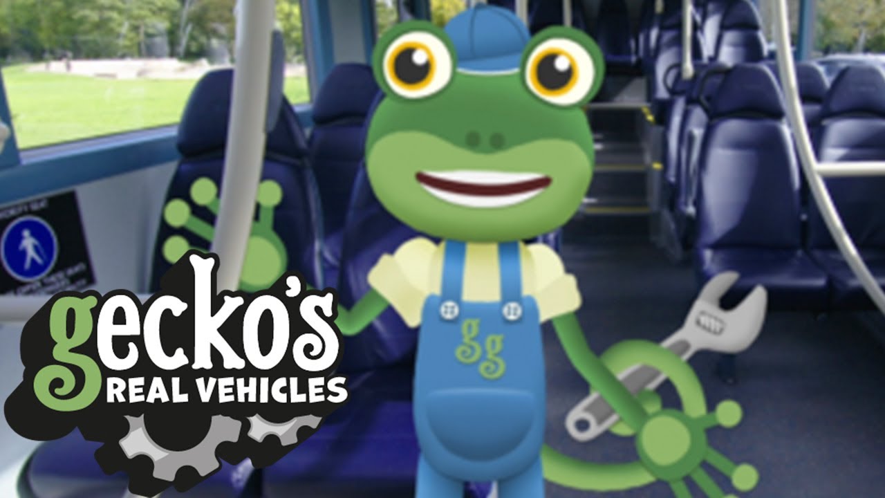 Gecko and the Electric Bus | Gecko's Real Vehicles | Educational Videos ...