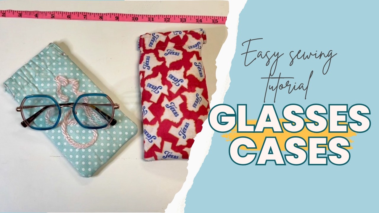 Easy DIY Glasses Case - The perfect Scrap-Buster Gift! - YouTube