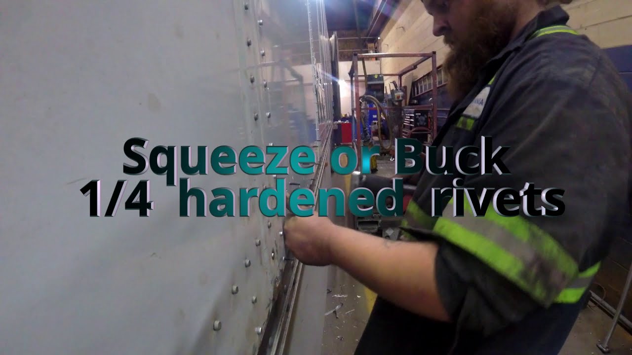 How to hang a Dura panel sheet on a semi trailer. - YouTube