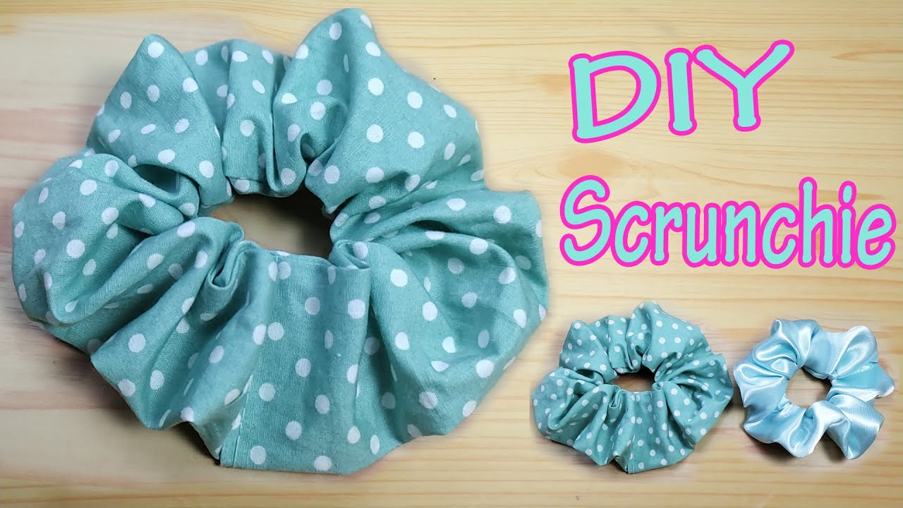DIY Scrunchie #2 , how to make a scrunchie very easy - YouTube