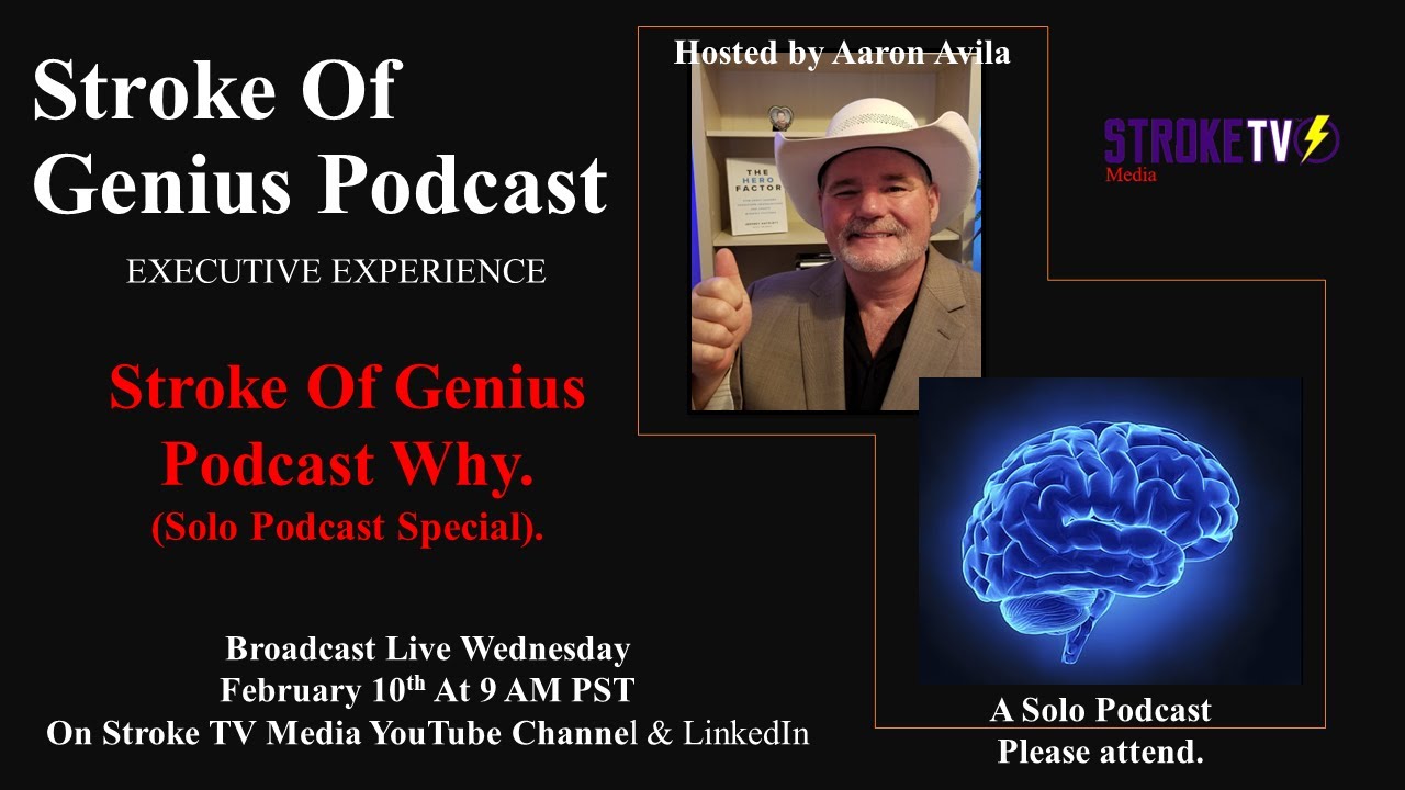 Stroke Of Genius Podcast Why. (Solo Podcast Special). - YouTube