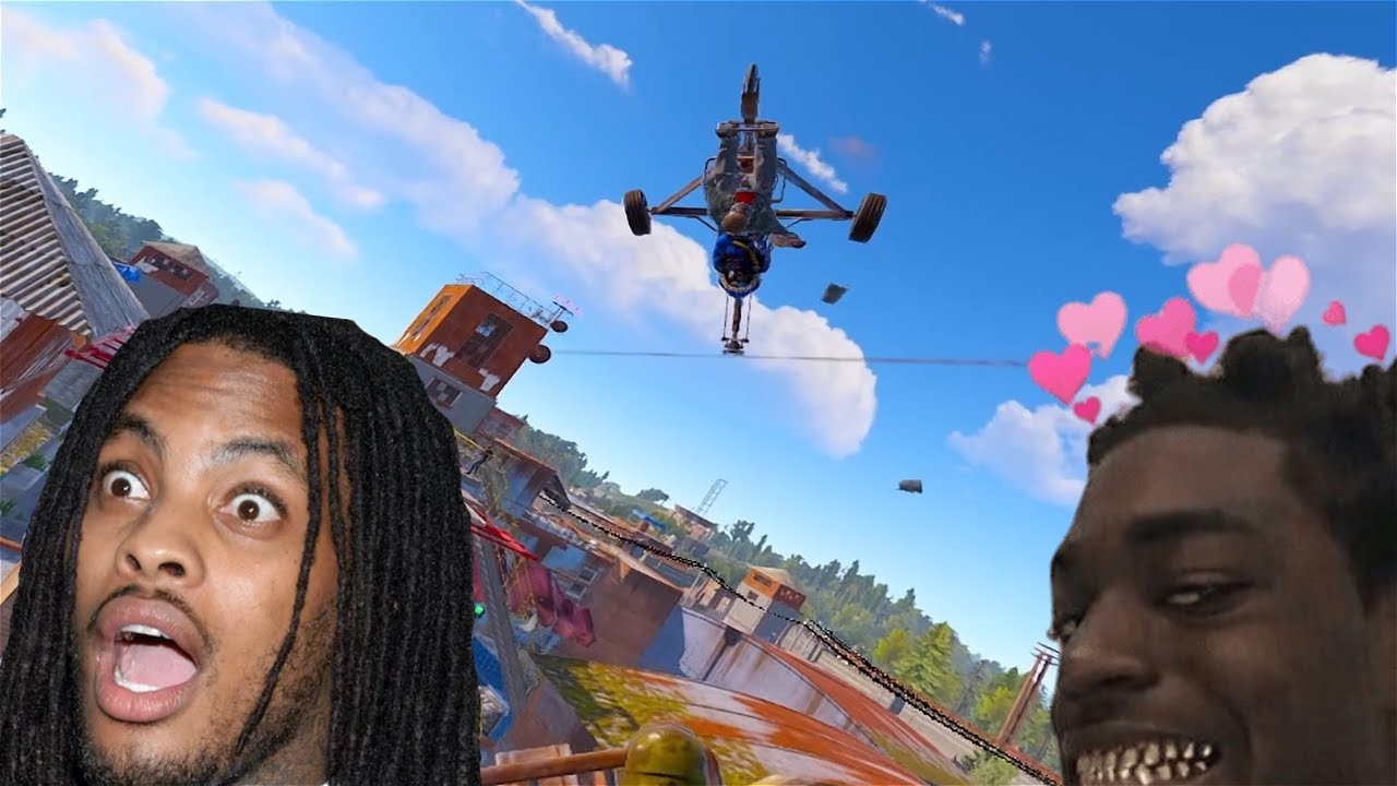 Minicopter BOMBING / KRANGLING SAFEZONES on RUST Ft Kodak Black & Waka Flocka Flame - YouTube