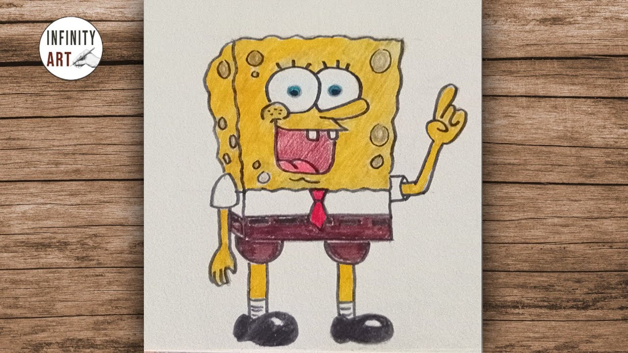 How to Draw a SpongeBob Step by Step | Pencil Drawing | Infinity Art ...