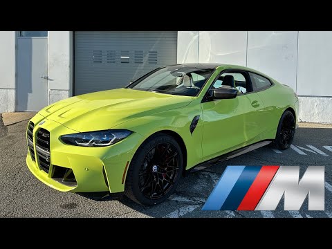 2023 BMW M4 Comp in Sao Paulo Yellow on Yas Marina Blue with Carbon ...