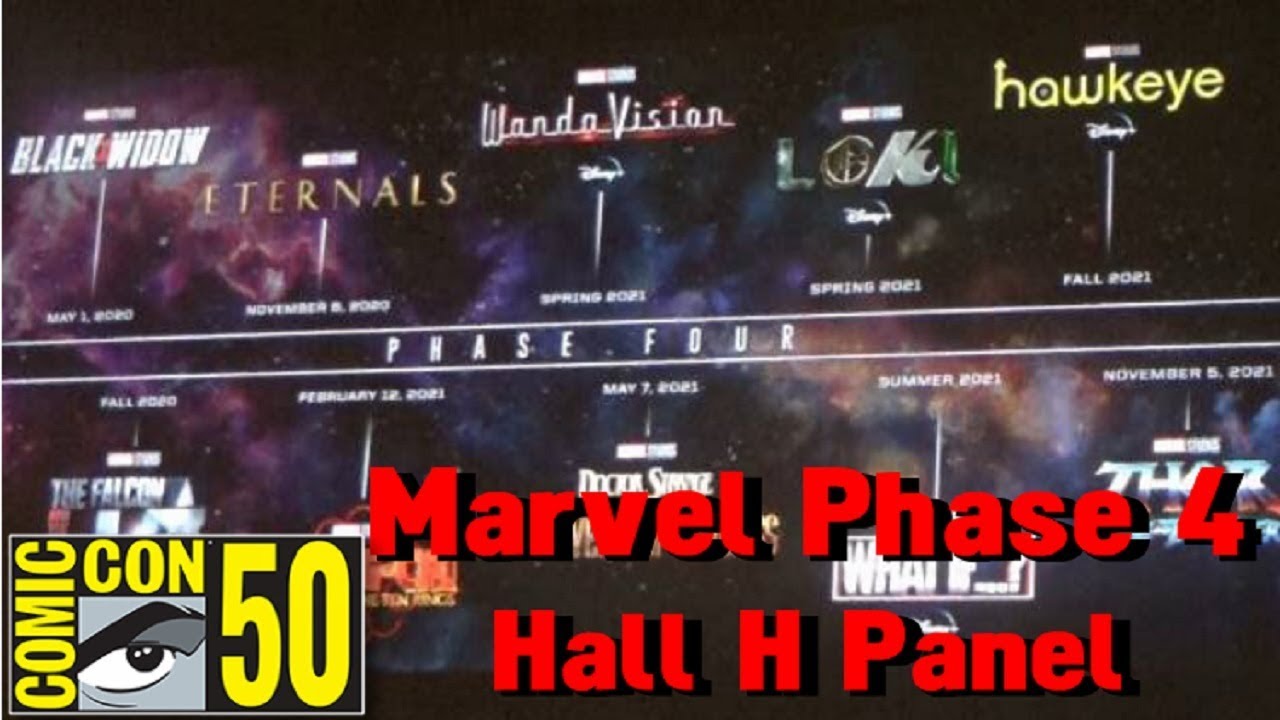 Marvel Phase 4 Hall H Full Panel - San Diego Comic Con 2019 - YouTube