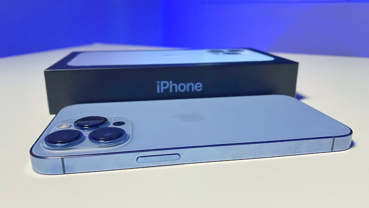 iPhone 13 Pro Unboxing - Sierra Blue - YouTube