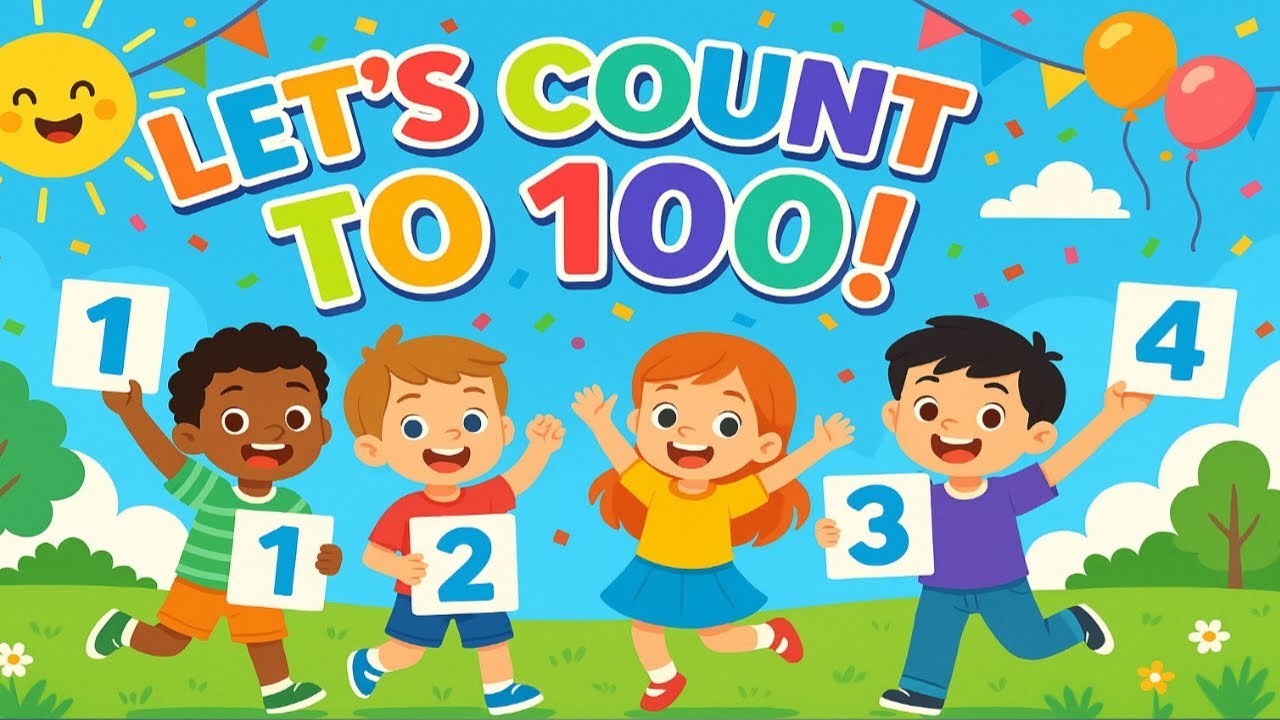 Count to 100 Song for Kids 🎉 | Fun Numbers Song | Learn to Count 1 to ...