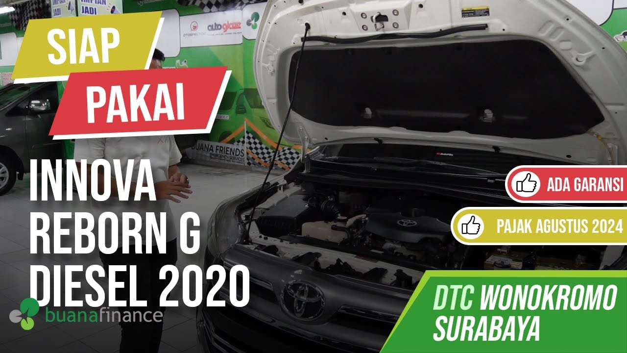 BURSA MOBIL BEKAS DTC SURABAYA - TOYOTA INNOVA REBORN G DIESEL AT 2020 ...