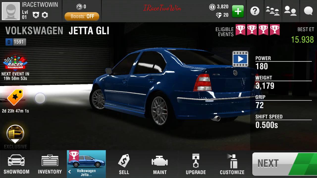 RACING RIVALS: second career race Jetta GLI - YouTube